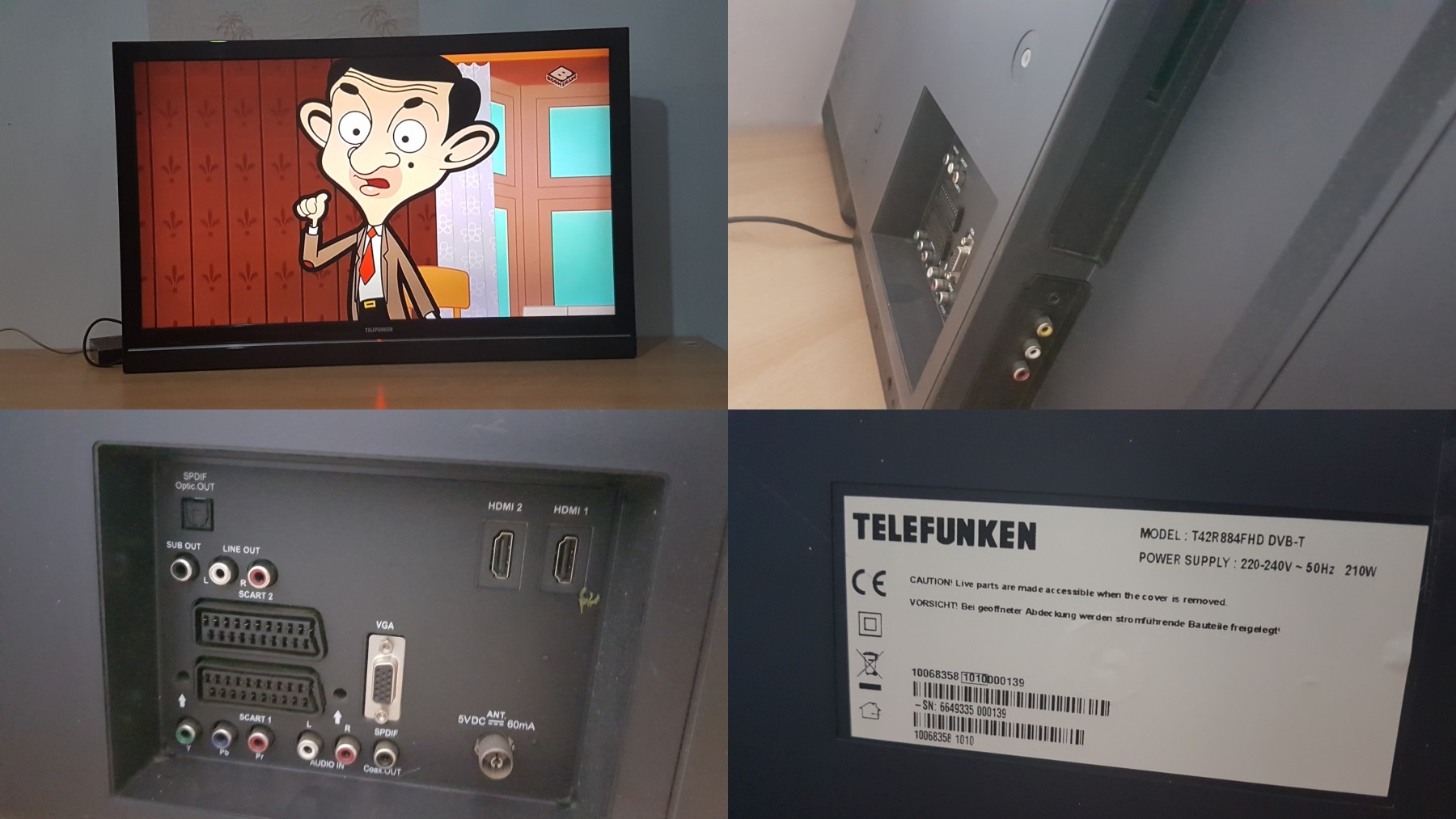 4.LCD tv TELEFUNKEN 42 inca FULL HD,hdmi,USB (66750457) - Limundo.com