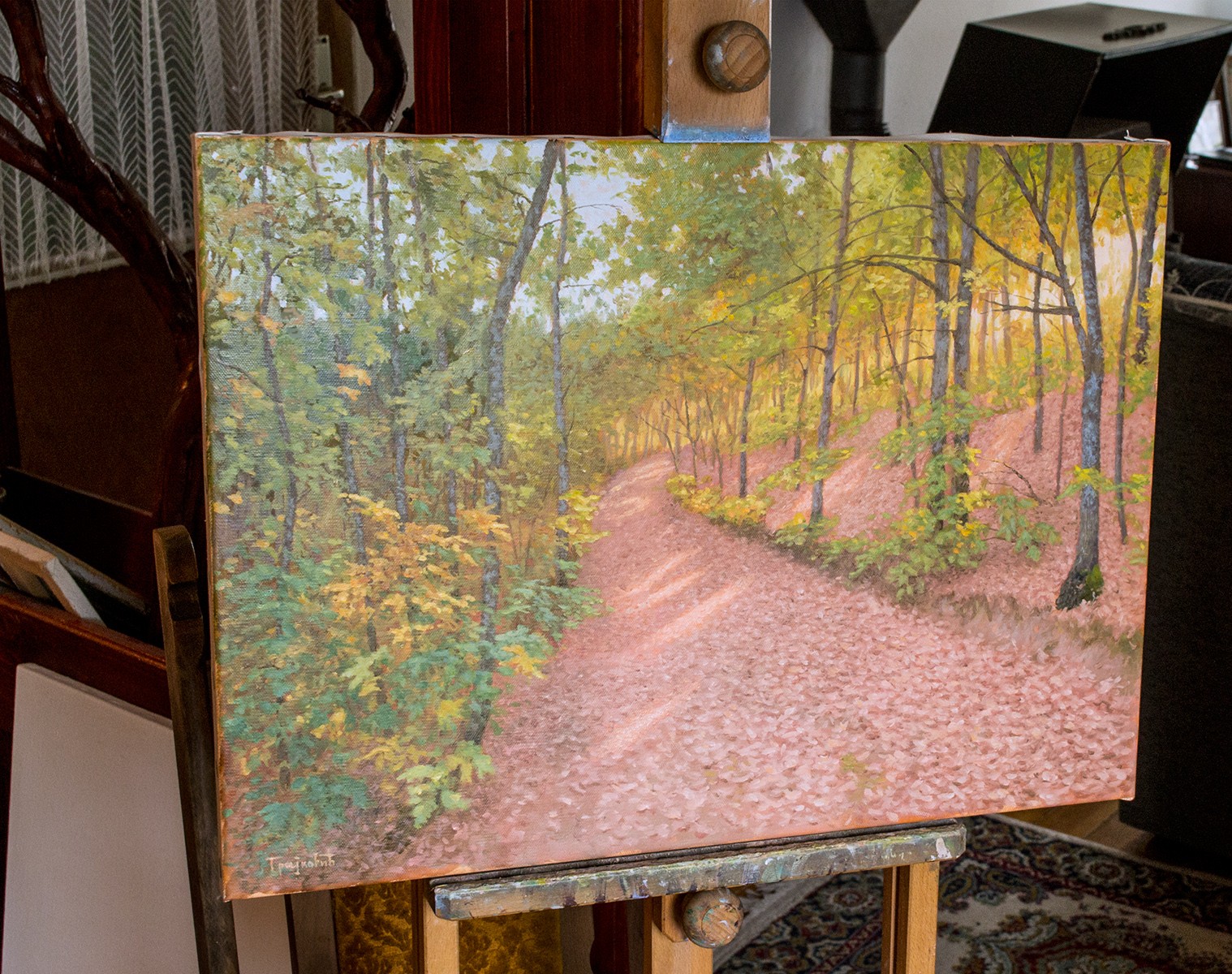 Hrastova šuma - ulje na platnu (66103685) - Limundo.com