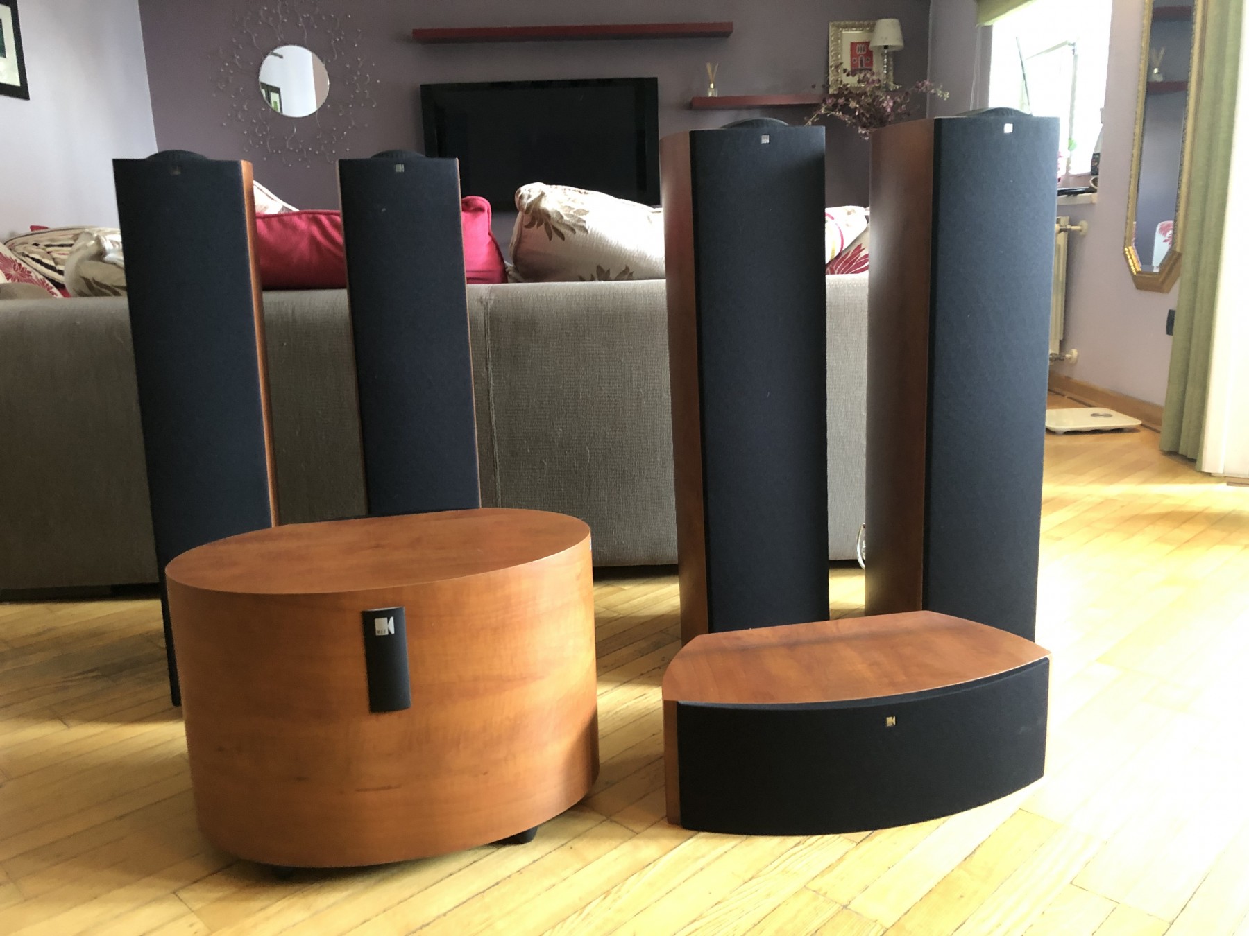 KEF iQ 5.1 Home theatre set - 2xiQ7+2xiQ5+iQ6c+PSW2500 (71203081 ...