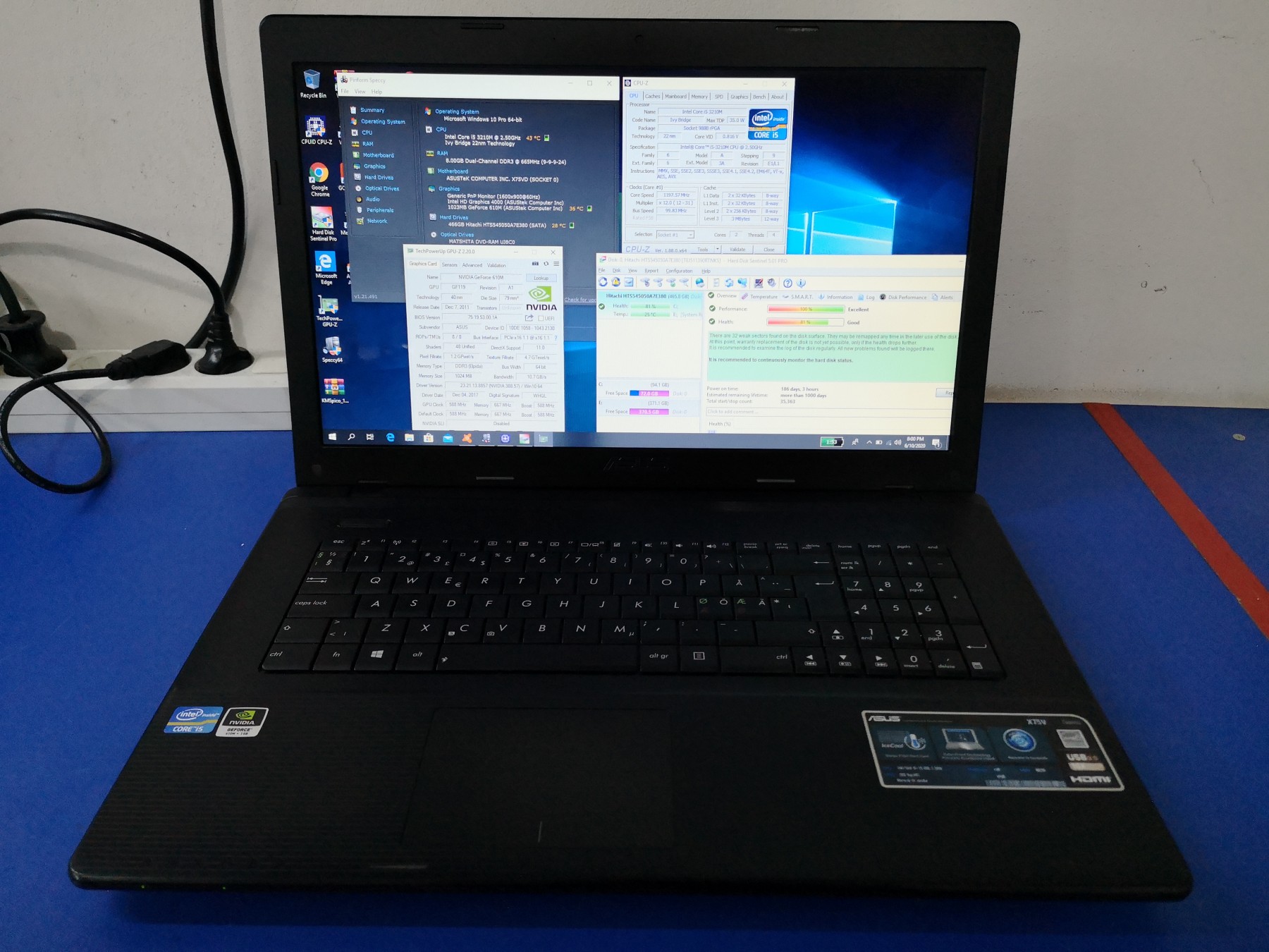 Laptop Asus X75V i5-3210m/8GB/500GB/17.3" (90315769) - Limundo.com